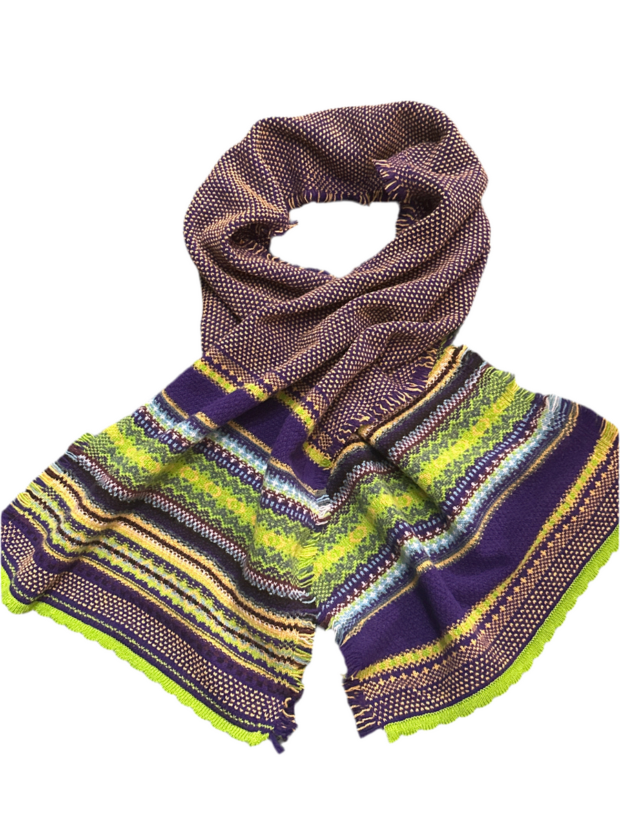 Eribe Knitwear Alpine Scarf In Sirius – Thistle And Tweed