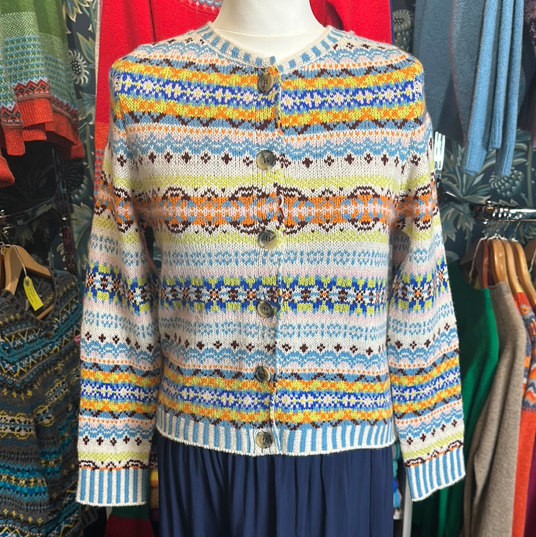 New Eribe Kinross Cardigan In Tulip – Thistle And Tweed